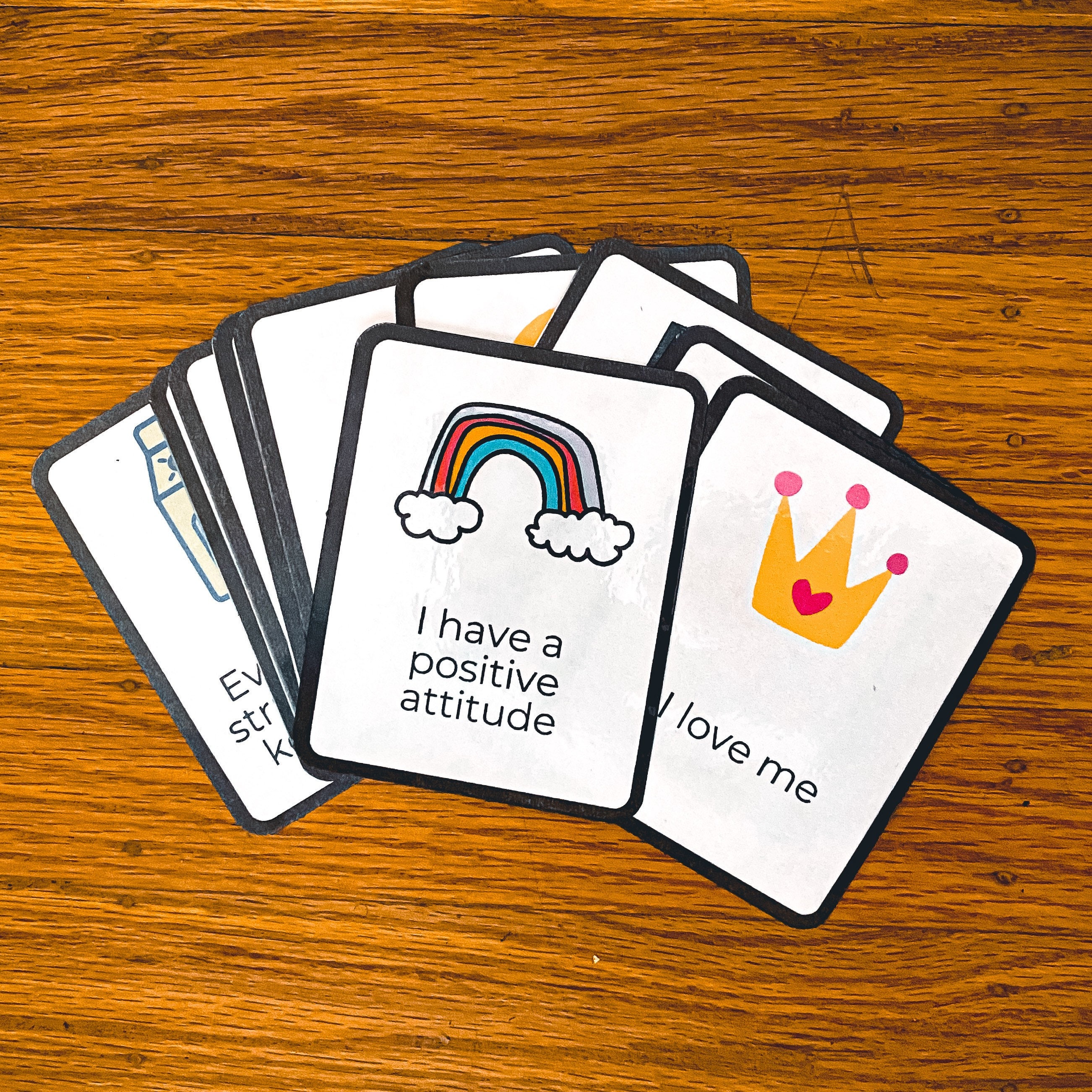 Toddler Positive Affirmation Cards Deck Set / Mindfulness and Self ...