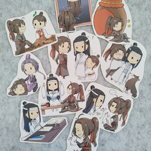 Set of 10: MDZS Matte Stickers - Etsy