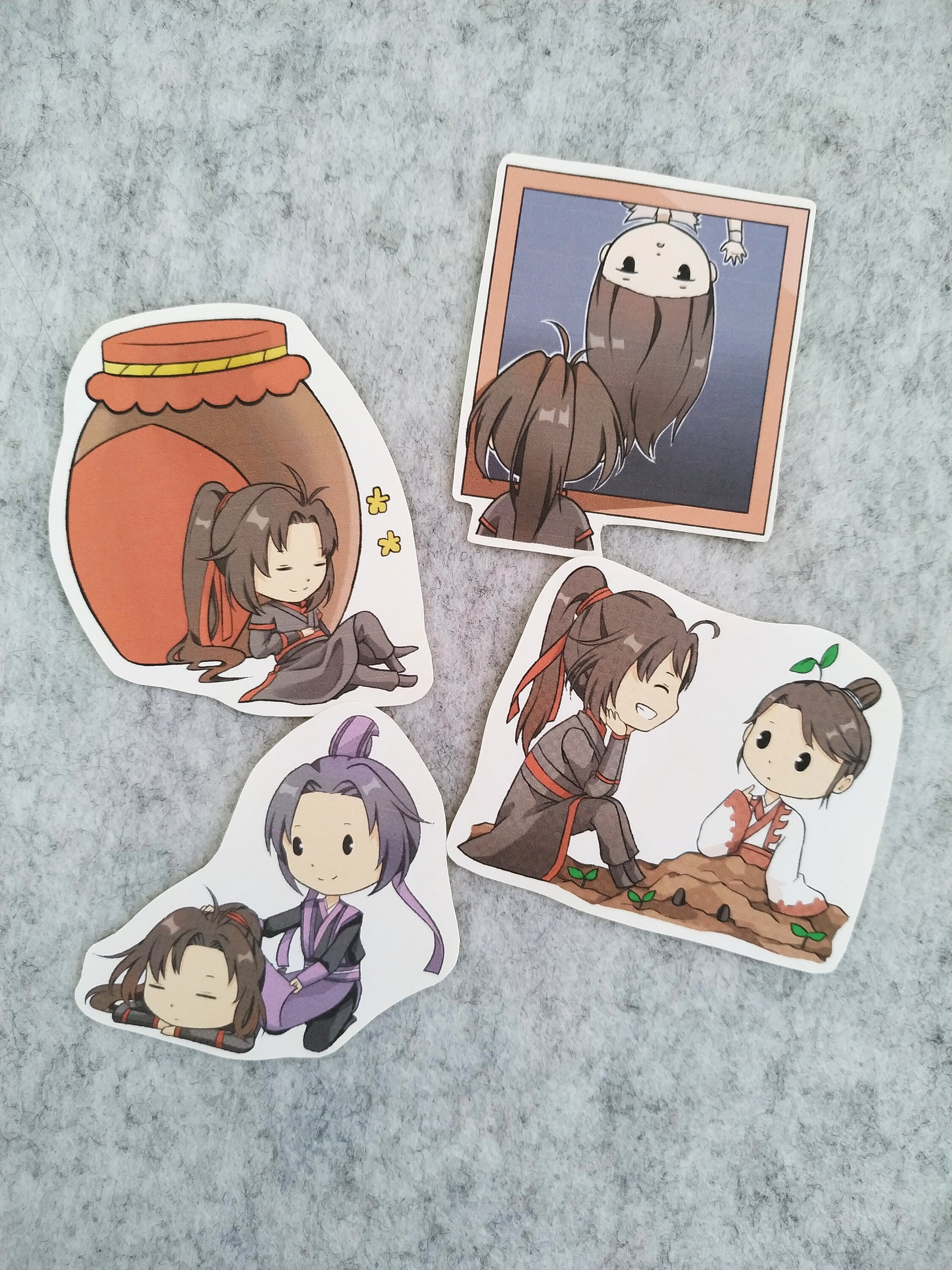 Set of 10: MDZS Matte Stickers - Etsy