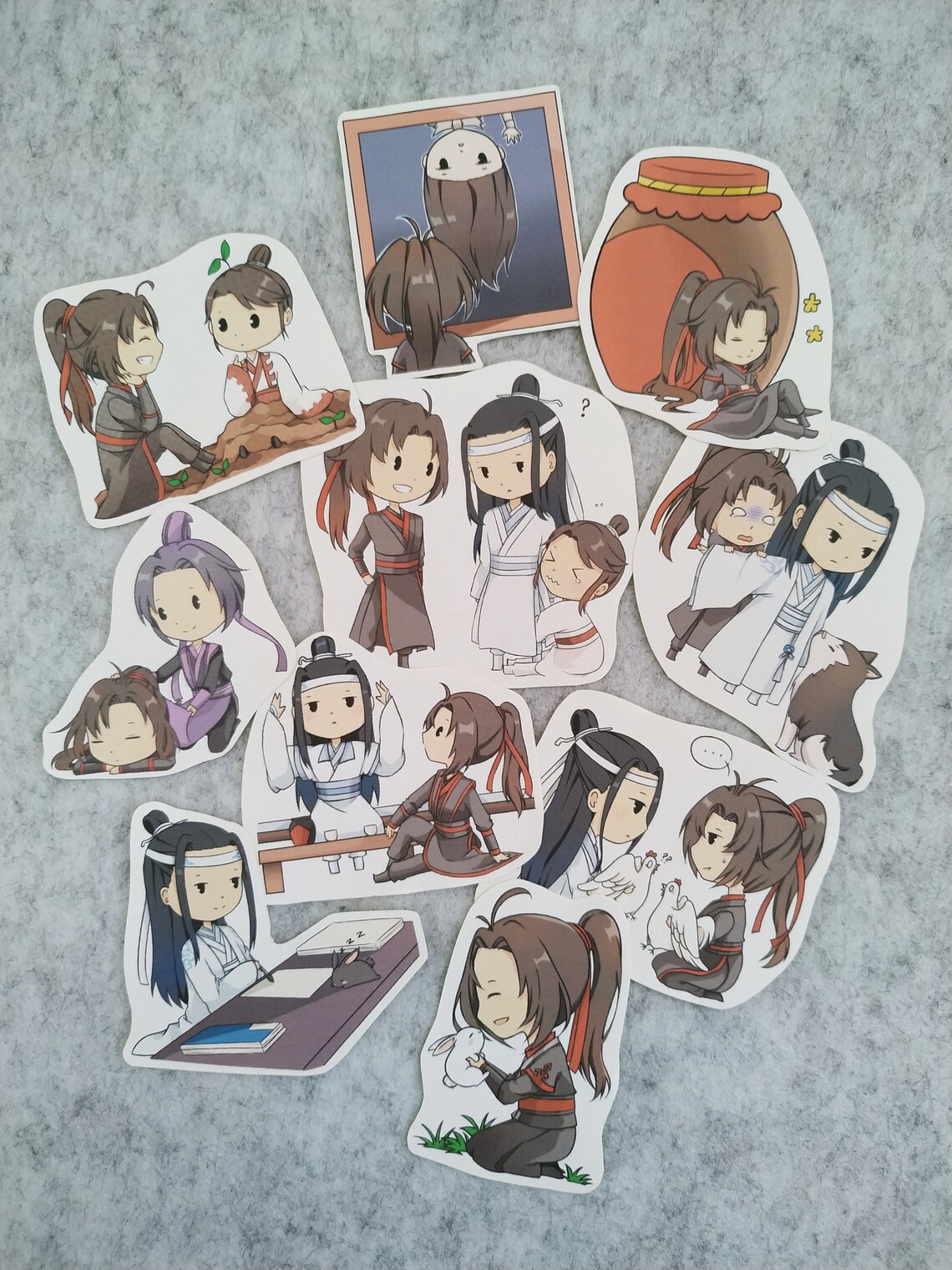 Set of 10: MDZS Matte Stickers | Etsy