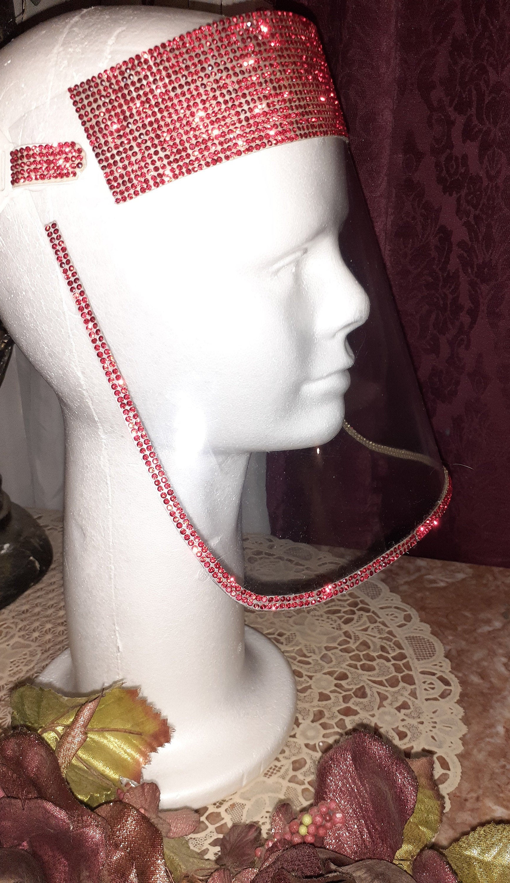 Blinged Out &gorgeousface Shields..stay Fashionably Safere-usablefull ...