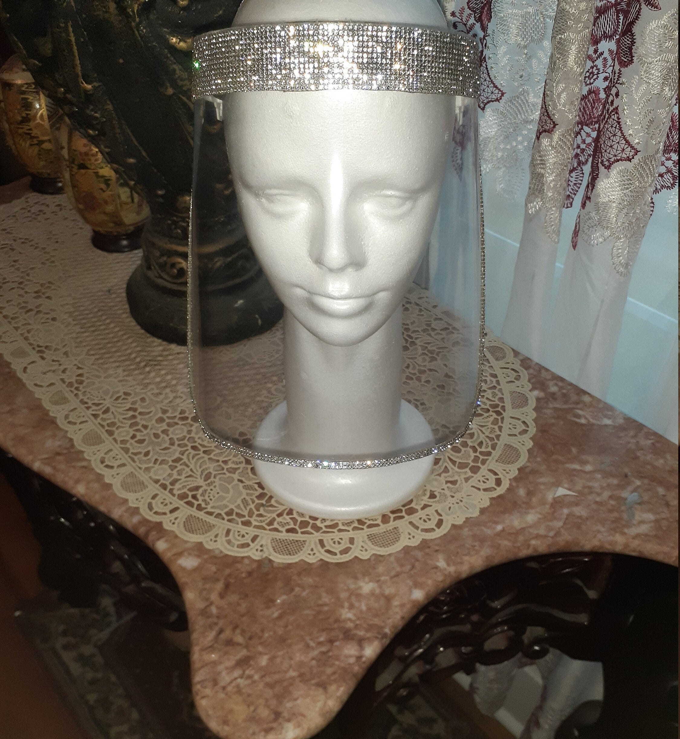 Blinged Out &gorgeousface Shields..stay Fashionably Safere-usablefull ...
