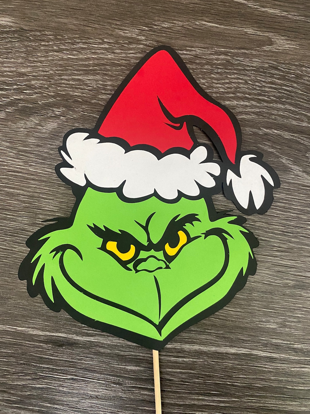 Grinch Christmas Cake Topper - Etsy