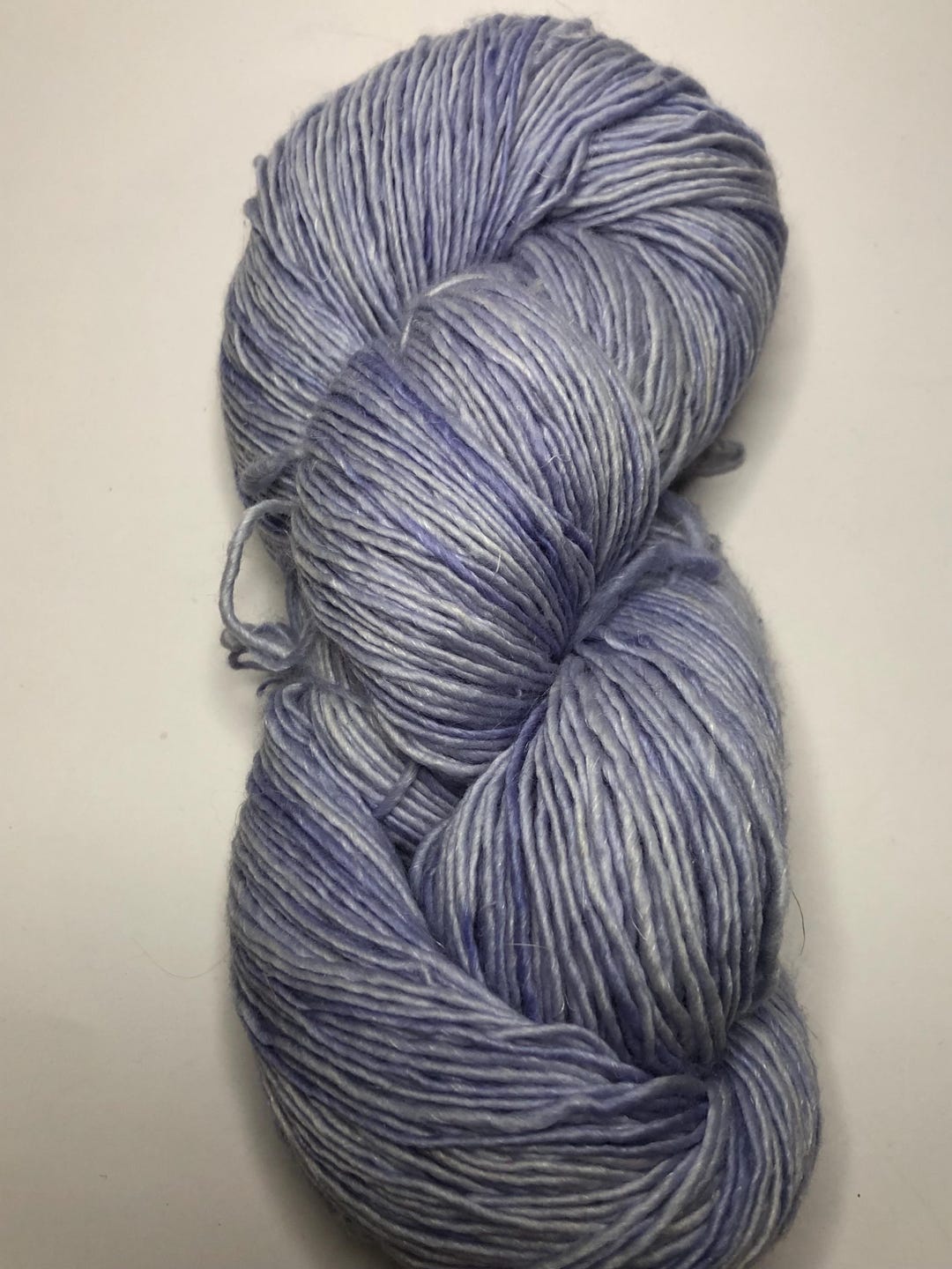 Hand Dyed Sock Yarn Lavender Lust Fingering Weight 90 Merino 10 Linen ...