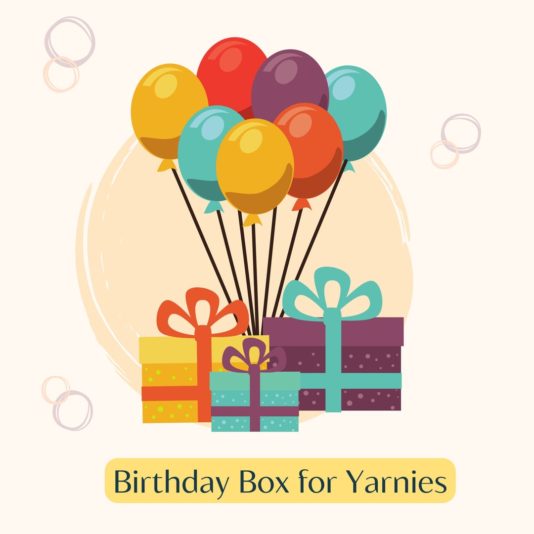 Birthday Yarn Box Hand Dyed Mini Sock Skeins Stitch Markers and More ...