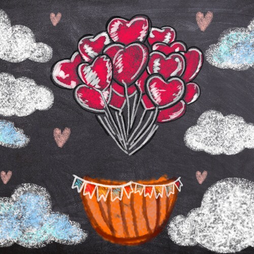 Overlays Sidewalk Chalk Art Spring Doodles Hand Drawn Easter - Etsy