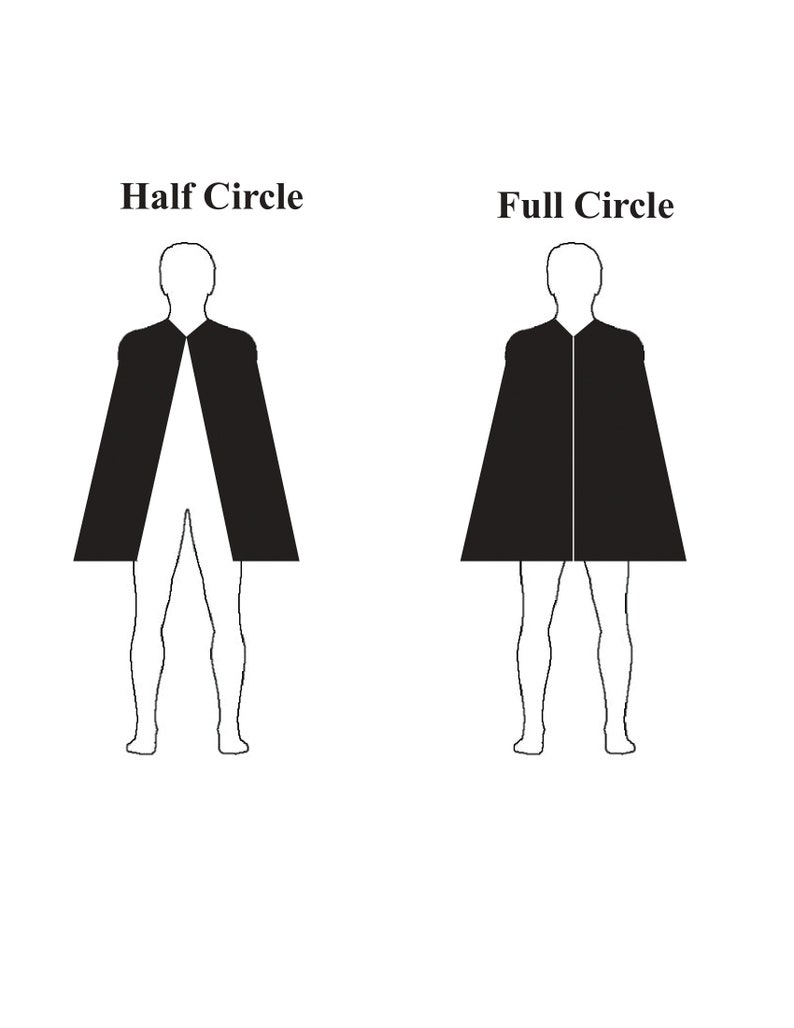 Cloak Full Circle/half Circle - Etsy