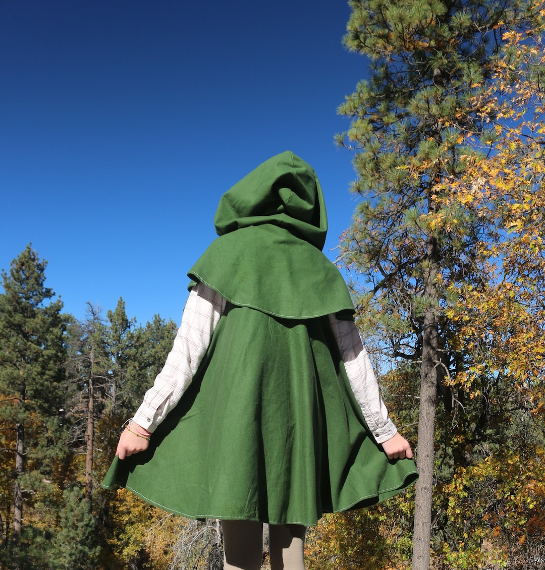 Flannel Cape Coat With Mantle - Etsy