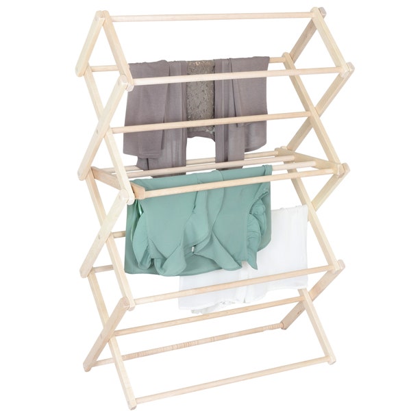 Wooden Clothes Drying Rack - Etsy