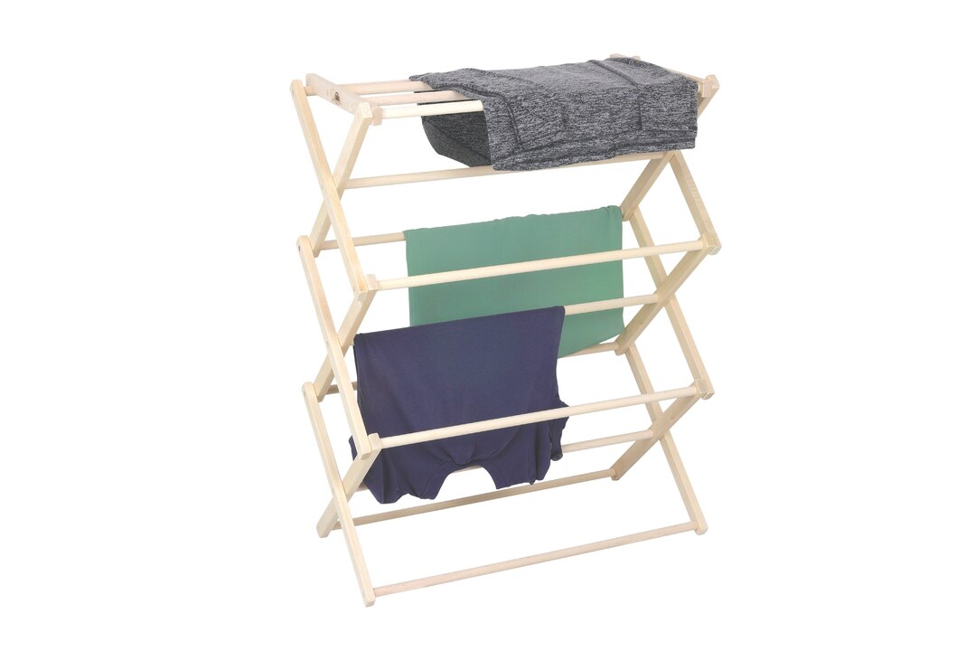 Pennsylvania Woodworks Medium Flat Top Clothes Drying Rack: Solid Maple ...