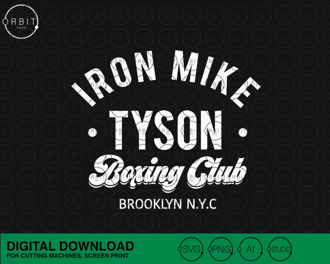 Mike Tyson SVG, Iron Mike Tyson, Brooklyn, Boxing Club, Black Lives ...