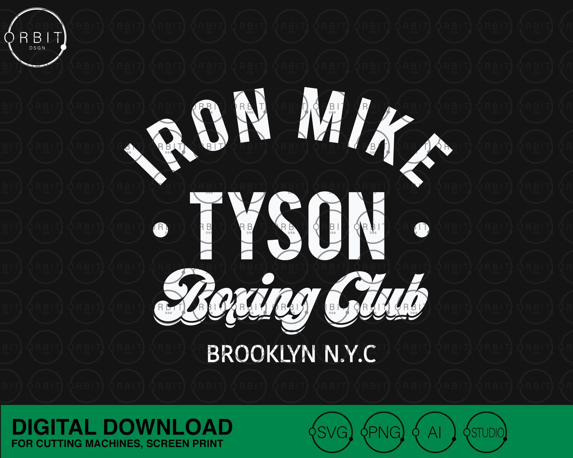 Mike Tyson SVG, Iron Mike Tyson, Brooklyn, Boxing Club, Black Lives ...