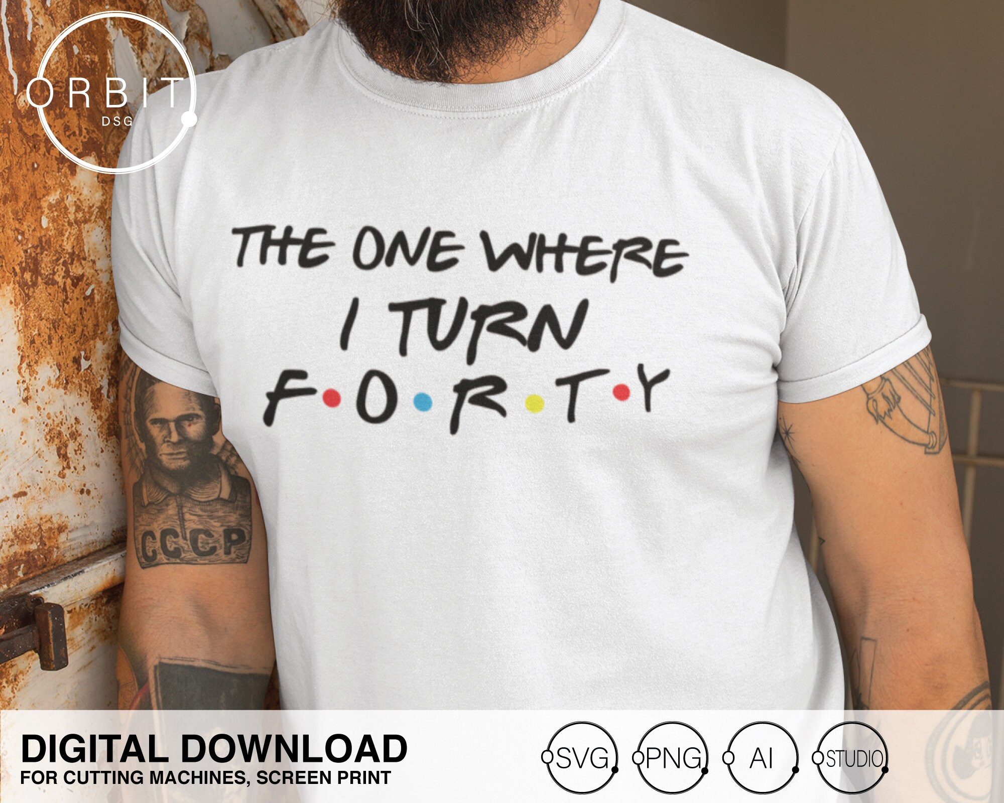 The One Where I Turn Forty SVG, PNG Birthday Gift, Cutting Files ...
