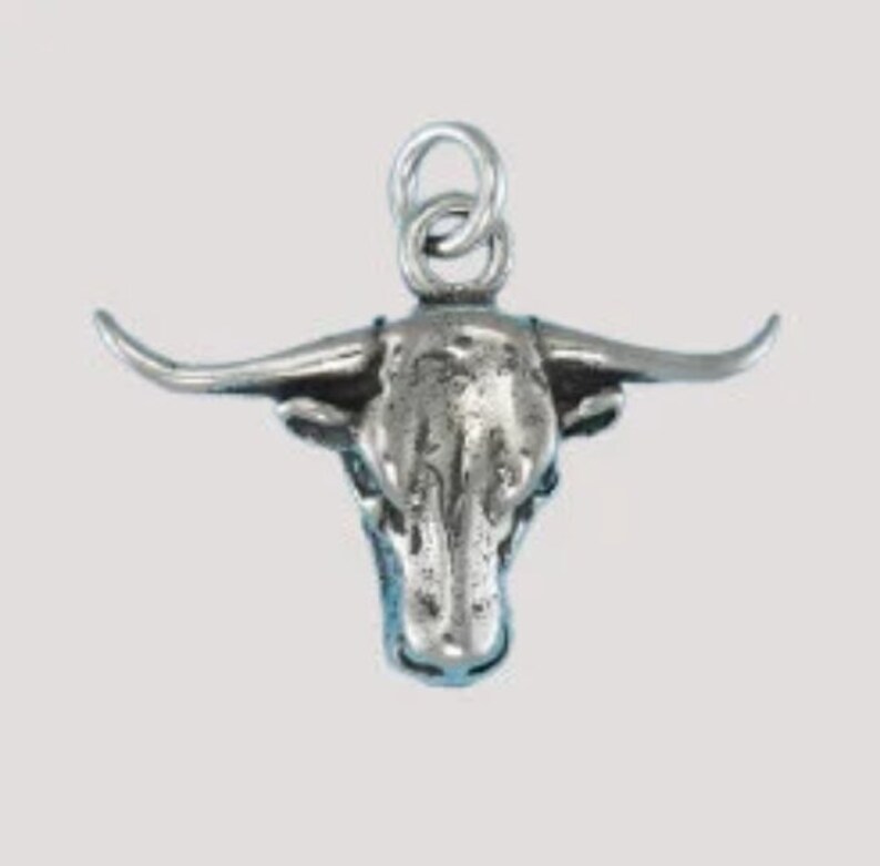 Gold Plated Texas Longhorn Cattle Cow Bull Charm Pendant - Etsy