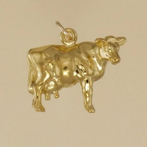 GOLD PLATED or STERLING Silver Dairy Cow Teats Charm Pendant Gift for ...