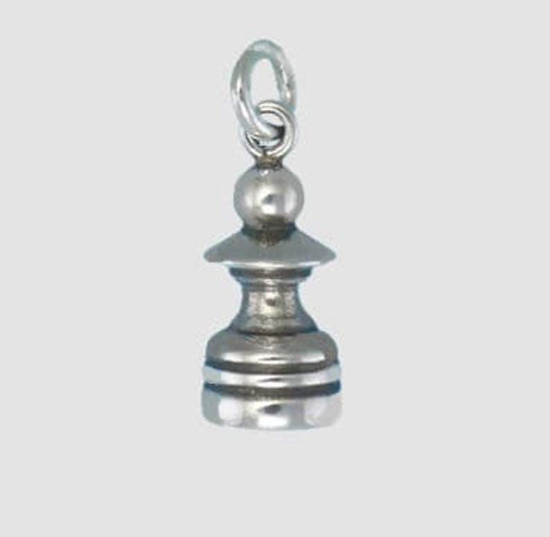Gold Plated Pawn Chess Piece Charm Pendant - Etsy