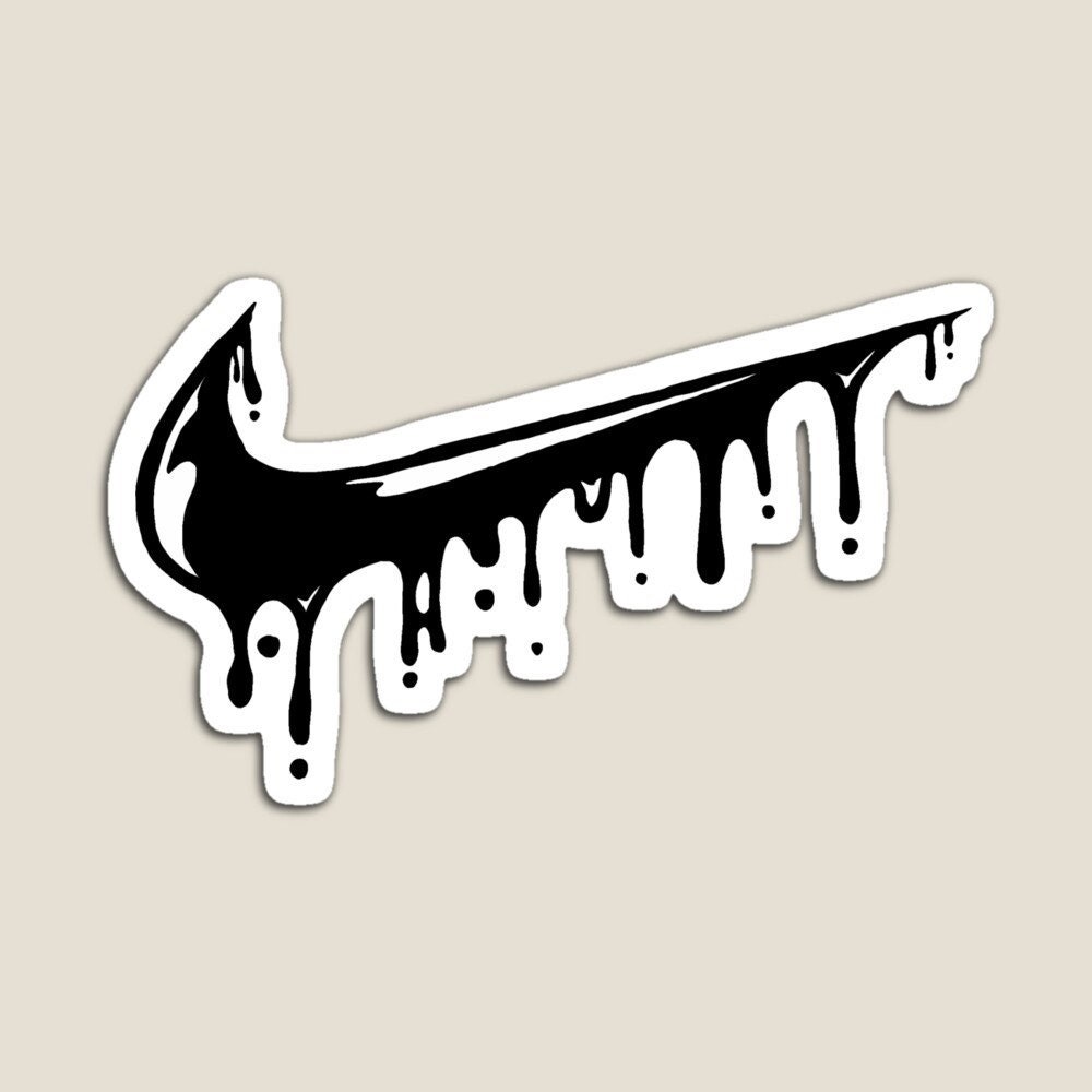 Dripping NIKE Sign Sticker | Etsy