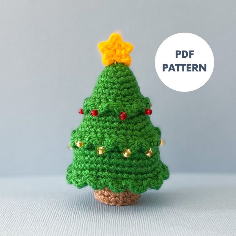 Mini Christmas Tree Crochet Pattern - Etsy