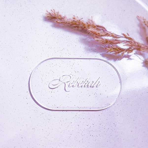 Acrylic Place Card - Etsy