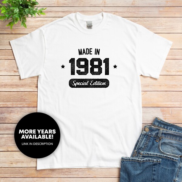 Born 1981 Tshirt - Etsy