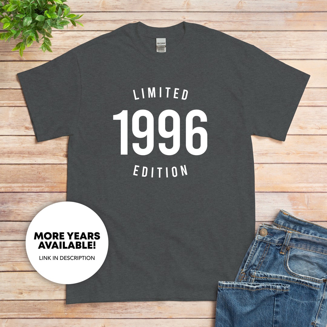 1996 Limited Edition Shirt, Made in 1996, 27 Year Old, 27th Birthday ...