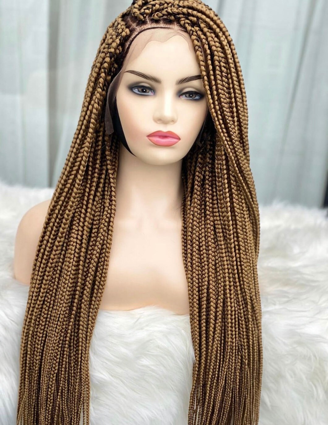 Box Braids Wig Etsy