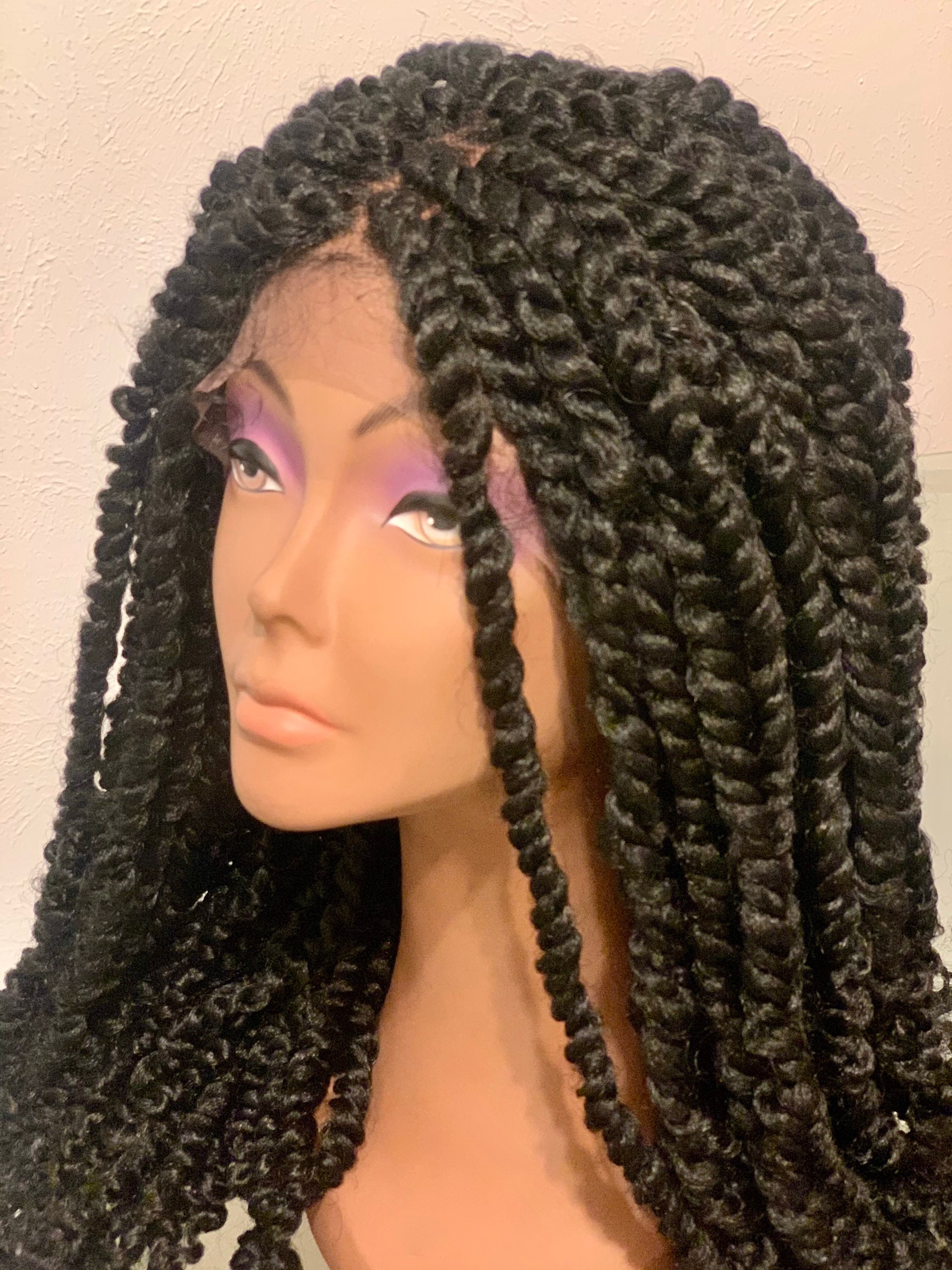 Passion Twist Braided Wig Etsy