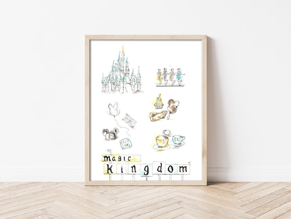 Magic Kingdom Wall Art Magic Kingdom Print Magic Kingdom - Etsy