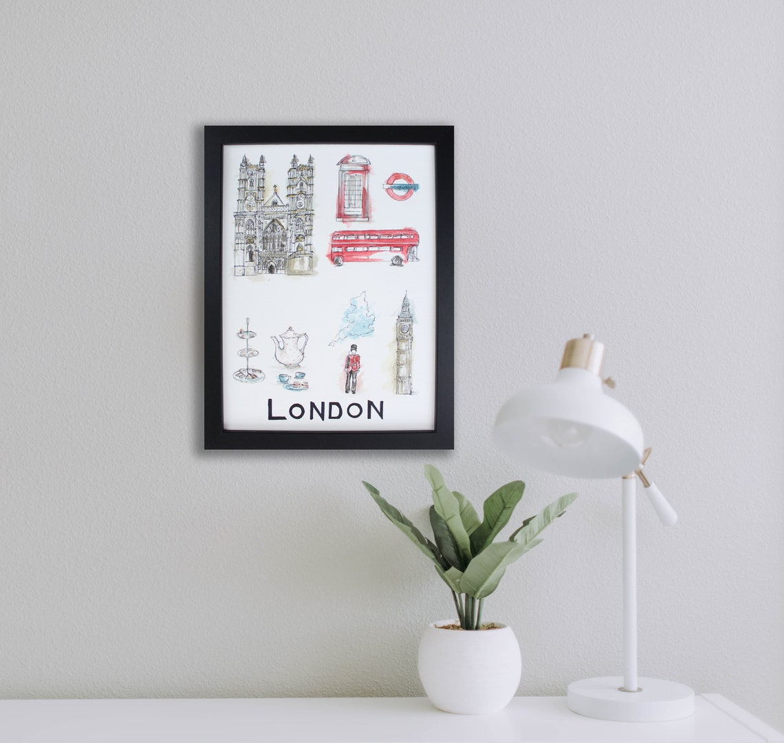 London Travel Print, London City Poster, London Wanderlust, Big Ben ...
