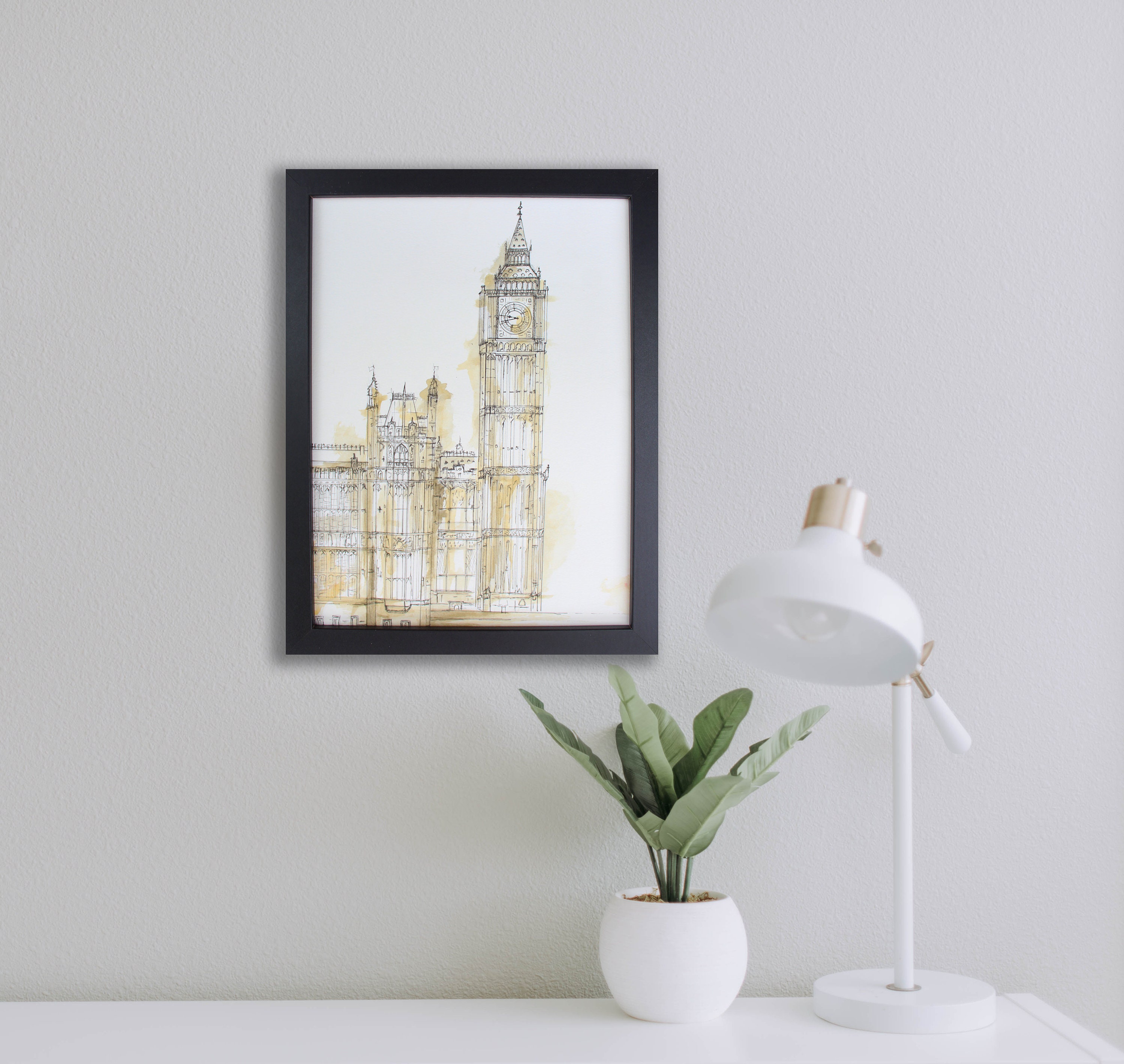 London Landmark Print, London Big Ben Print, Westminster Palace ...