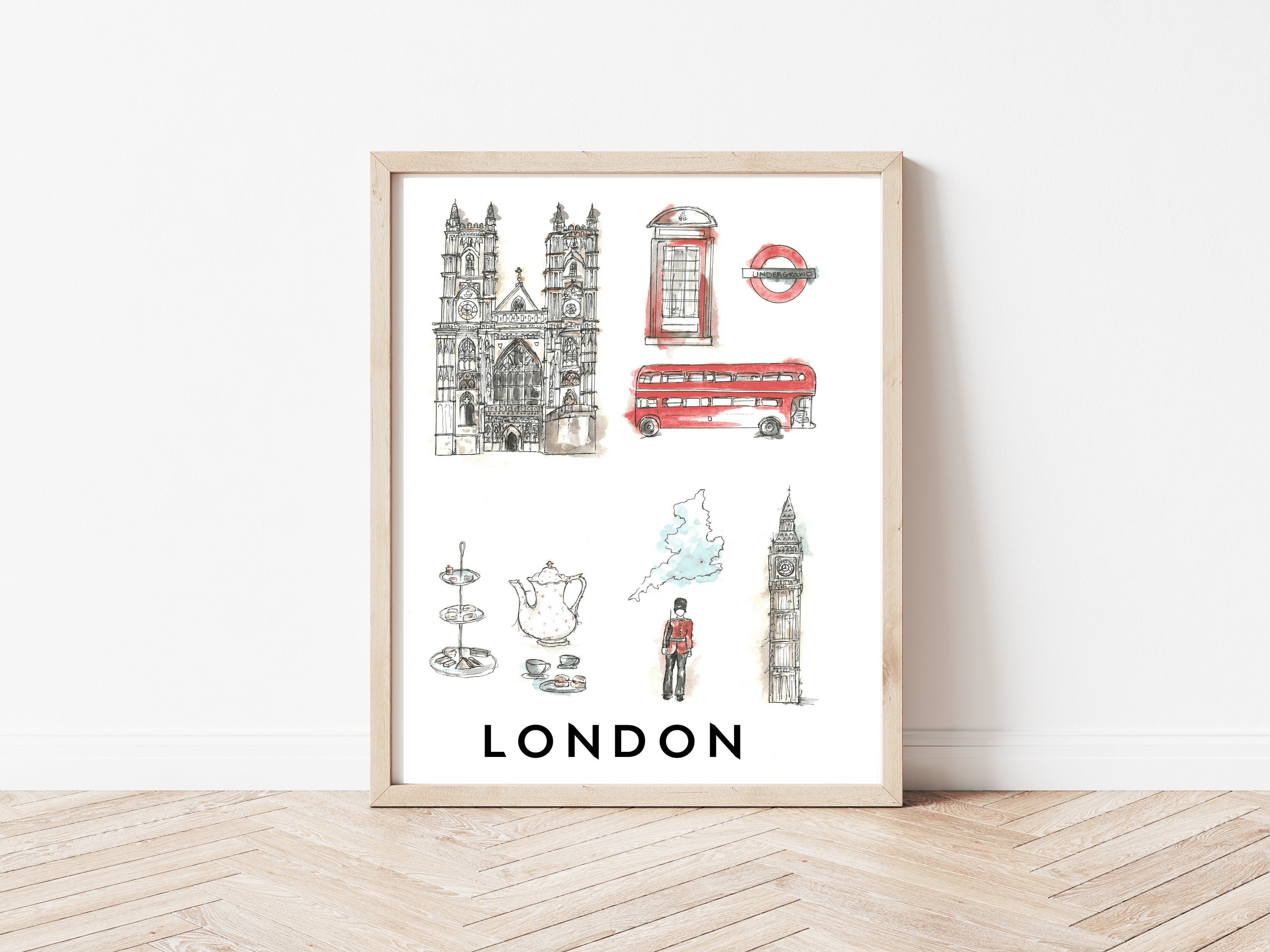 London Travel Print, London City Poster, London Wanderlust, Big Ben ...