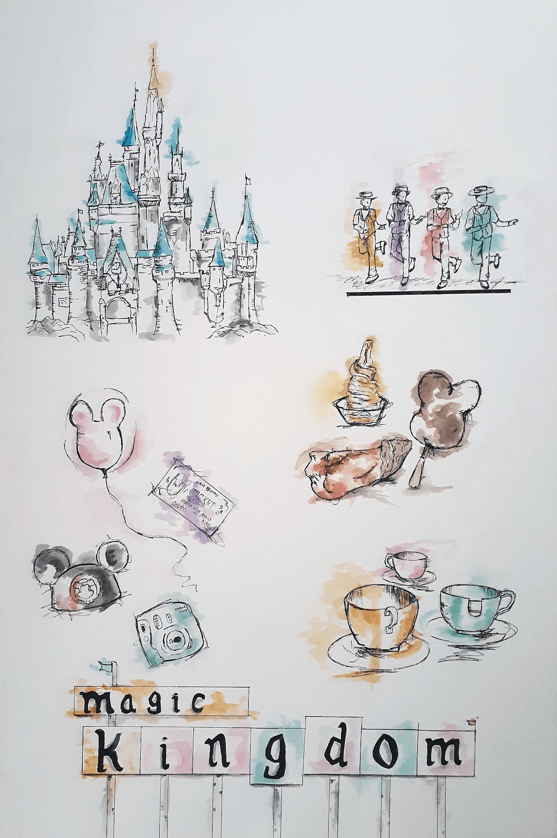 Magic Kingdom Wall Art Magic Kingdom Print Magic Kingdom - Etsy