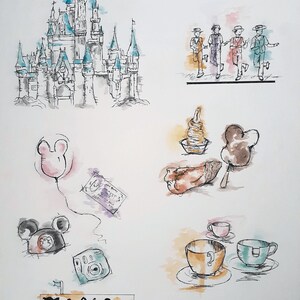 Magic Kingdom Wall Art, Magic Kingdom Print, Magic Kingdom Watercolor ...