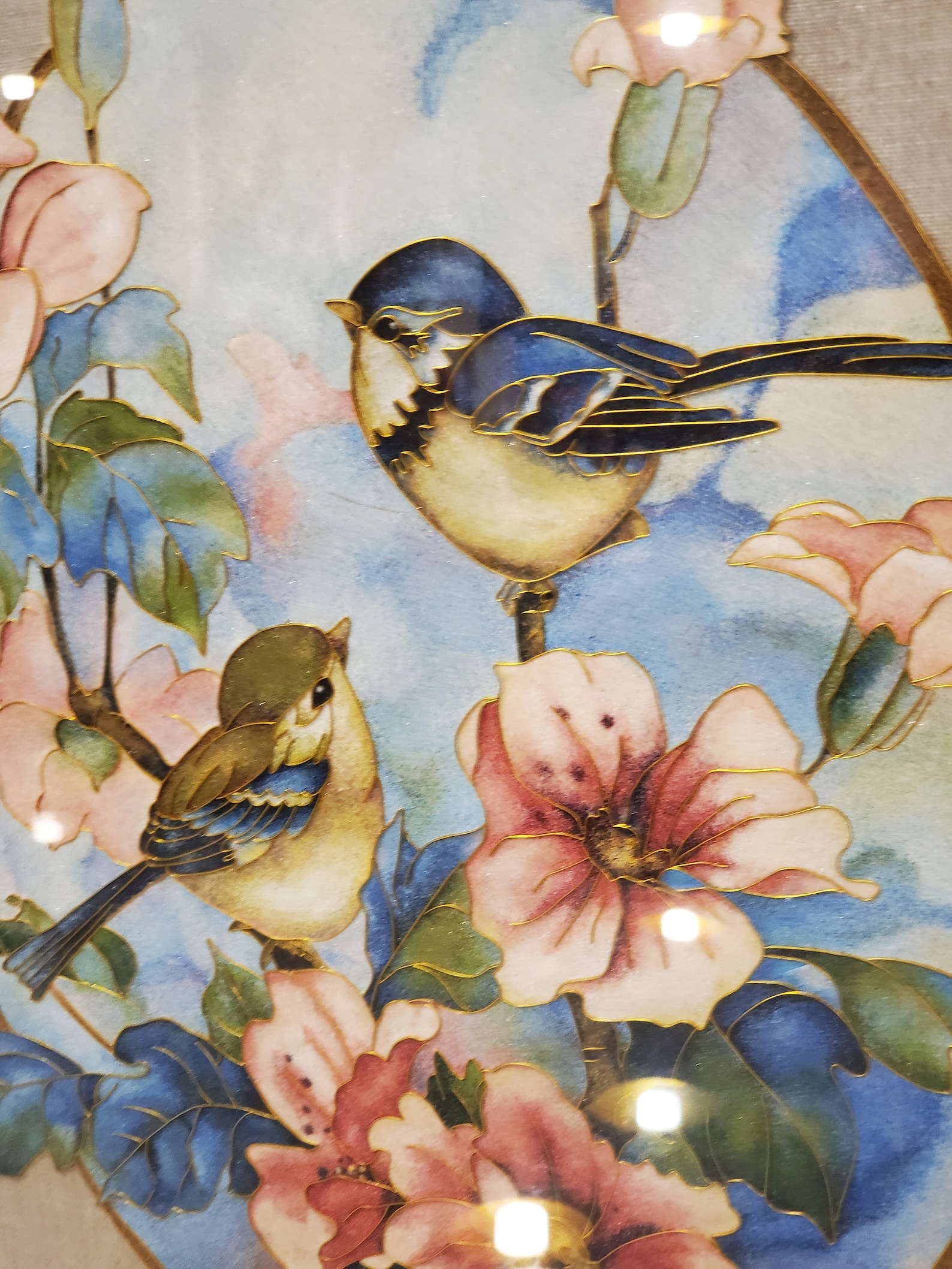 Enamel Painting, Enamel Art, Home Decor,housewarming Gift,cloisonne ...