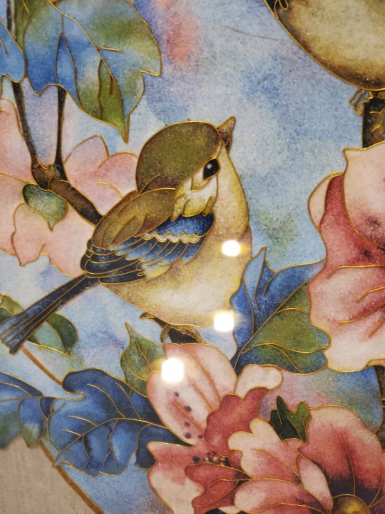 Enamel Painting, Enamel Art, Home Decor,housewarming Gift,cloisonne ...