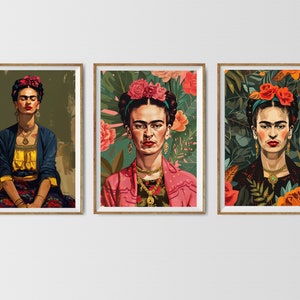 Frida Kahlo BUNDLE Set Printable, Frida Kahlo Gallery Wall Set Art ...