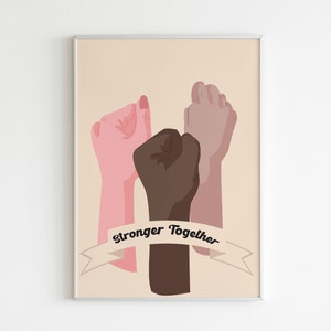 Feminist Poster Bundle, Feminist Wall Art Poster, Girl Gallery Wall Set ...