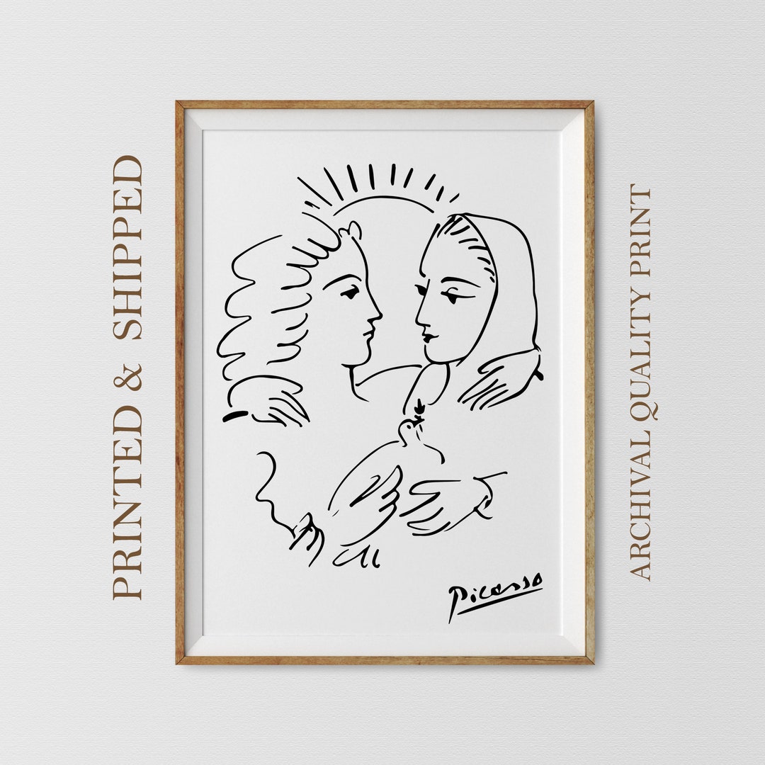 Pablo Picasso Friendship Wall Art Poster, Picasso Womans Face Art ...