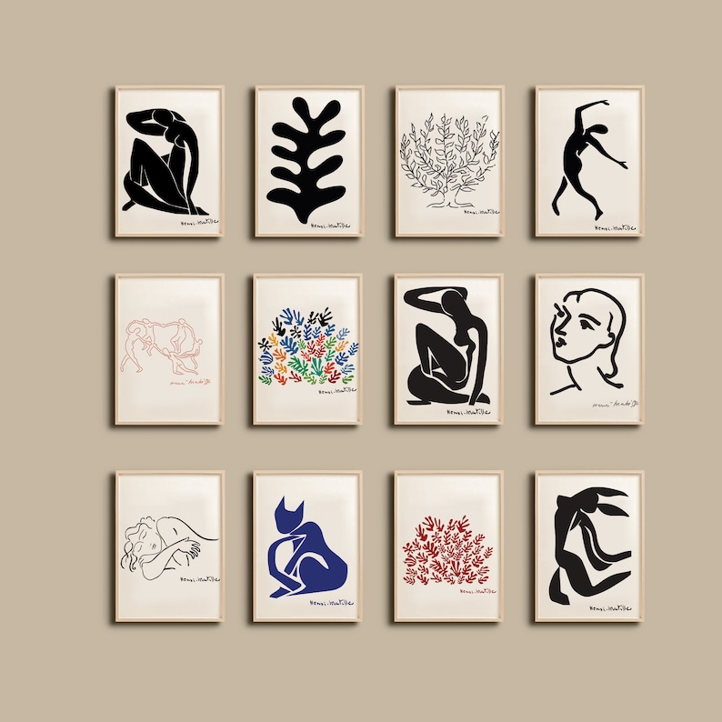 Henri Matisse Print Set of 12 Matisse Bundle Print | Etsy