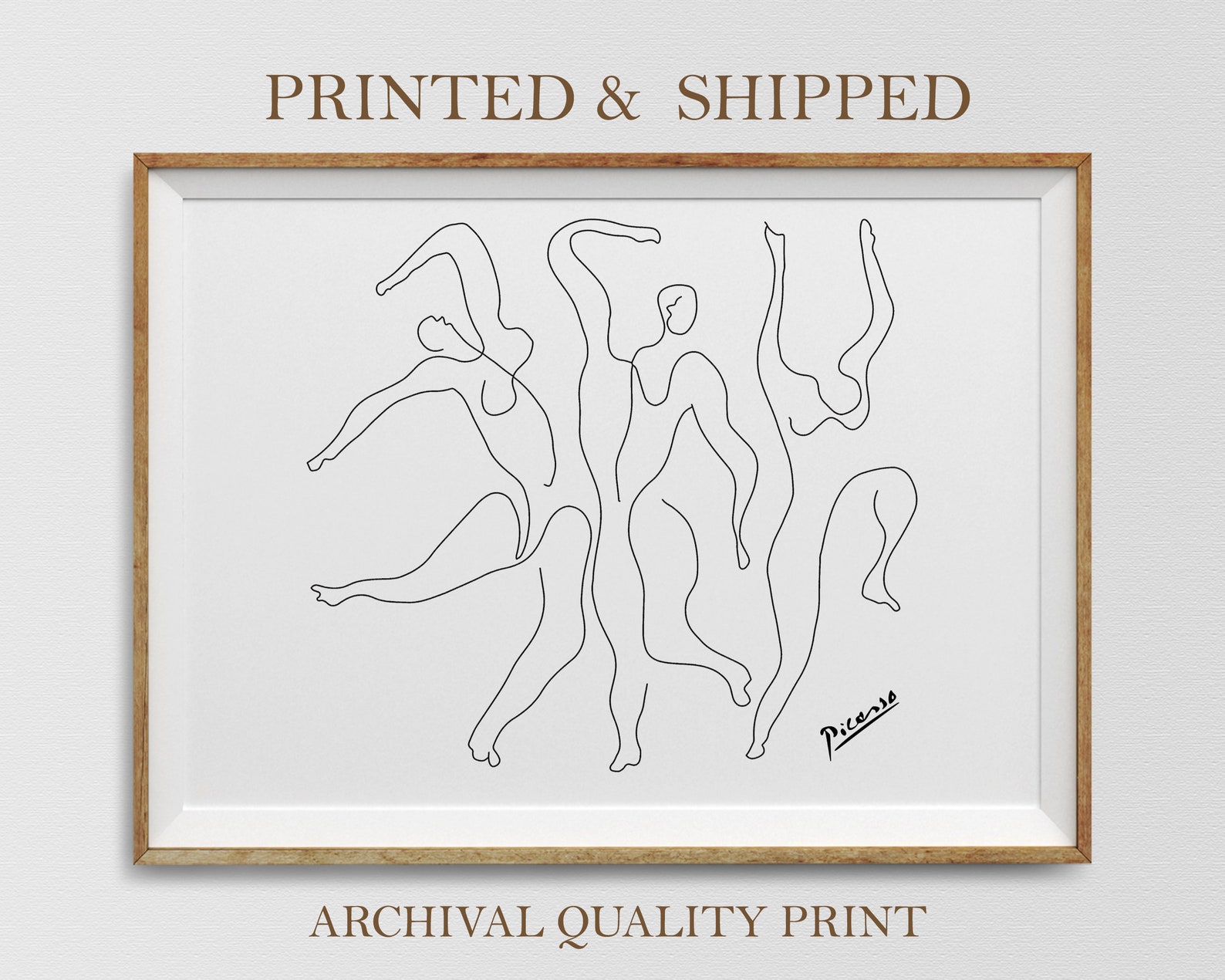 Picasso Dancer Line Drawing Print Pablo Picasso Poster - Etsy