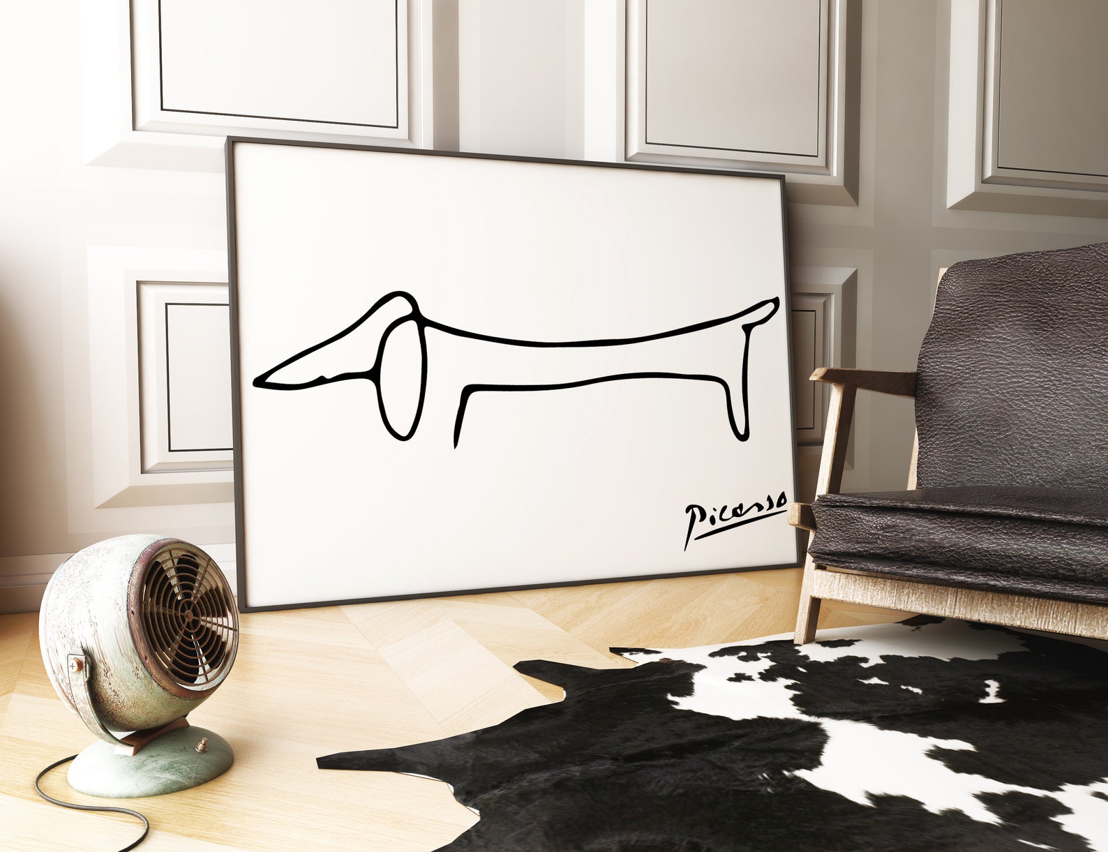 Picasso Dog Drawing Art Print Picasso Sketch Minimalist Dog - Etsy UK