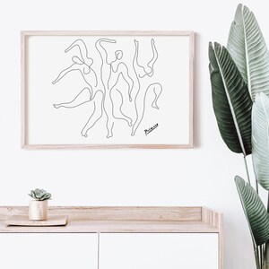 Picasso Dancer Line Drawing Print Pablo Picasso Poster - Etsy