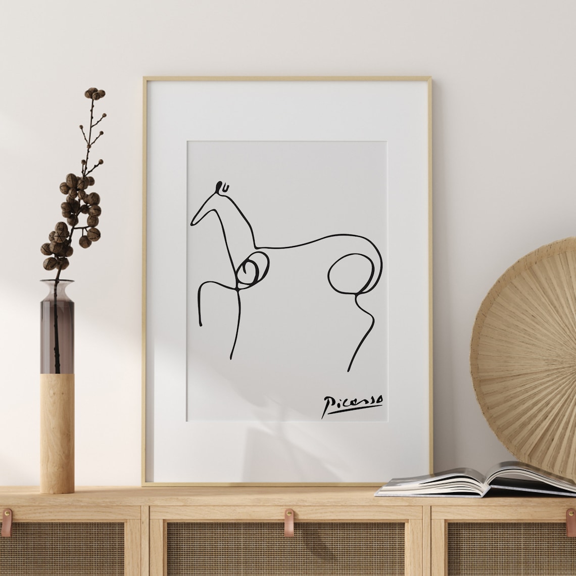 Pablo Picasso Horse Print Picasso One Line Drawing Print | Etsy