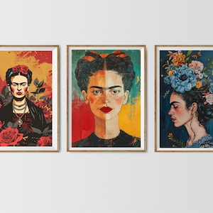 Frida Kahlo BUNDLE Set Printable, Frida Kahlo Gallery Wall Set Art ...