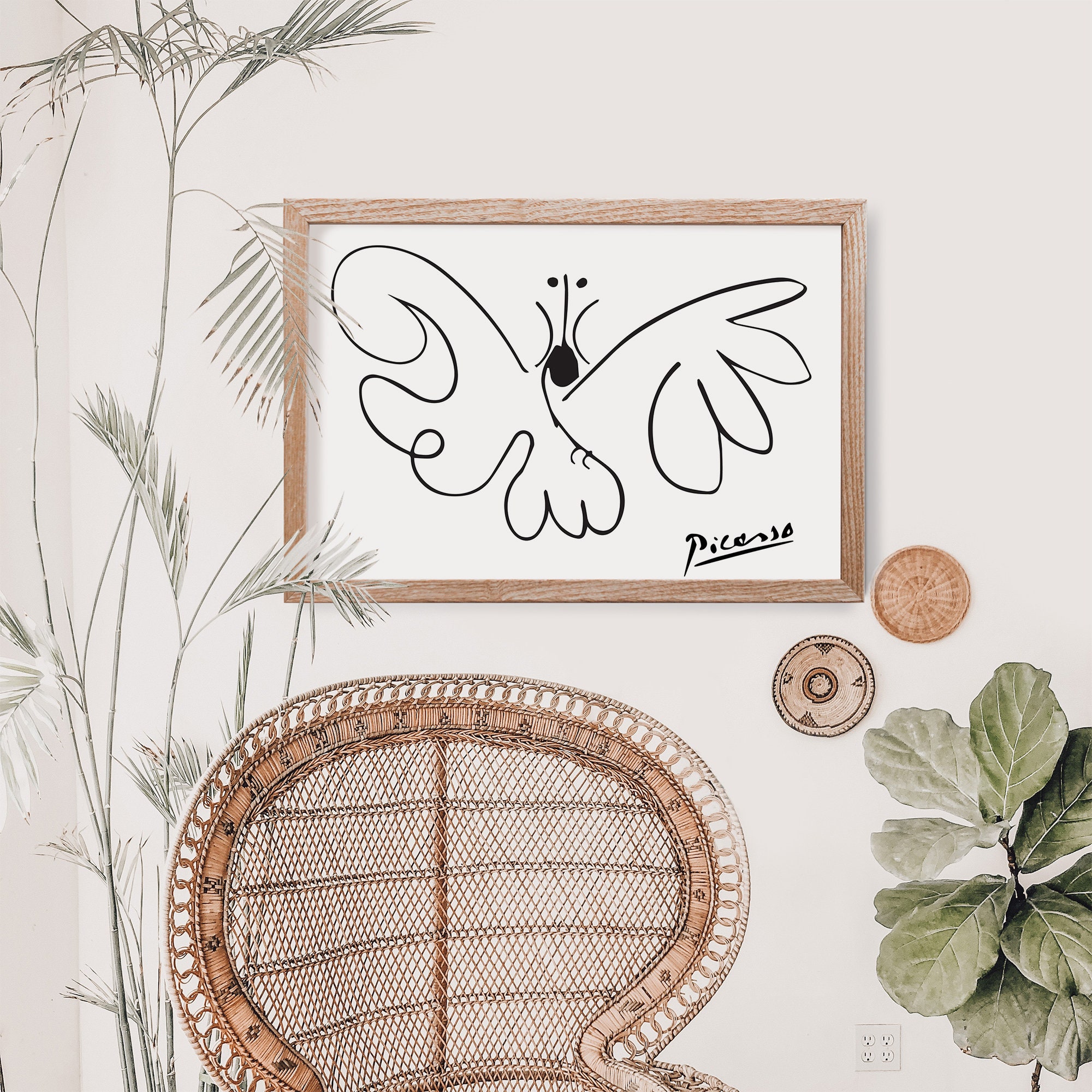 Pablo Picasso Butterfly Line Art Poster One Line Butterfly - Etsy Australia