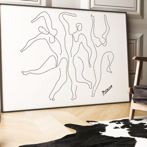 Picasso Dancer Line Drawing Print, Pablo Picasso Poster Picasso Dance ...