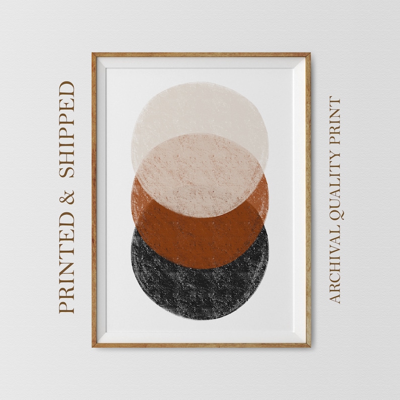 Minimalist Circle Print: Abstract Geometric Shapes Poster - Etsy