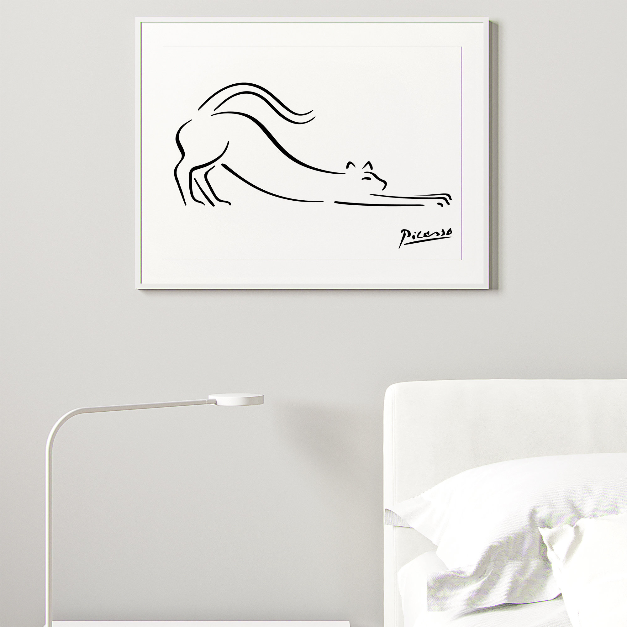 Picasso Cat Wall Art Picasso Animal Print Pablo Picasso | Etsy