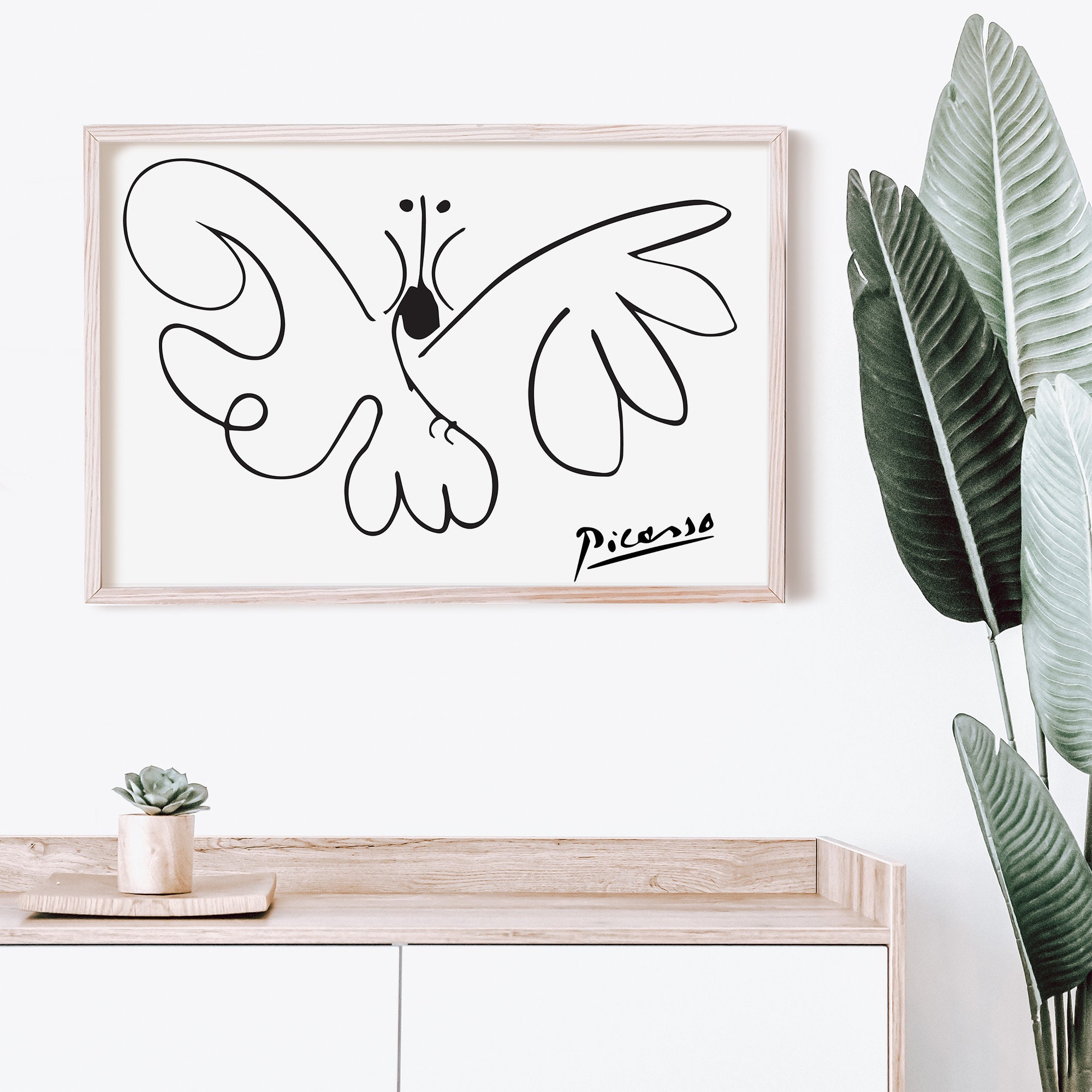 Pablo Picasso Butterfly Line Art Poster One Line Butterfly - Etsy Australia