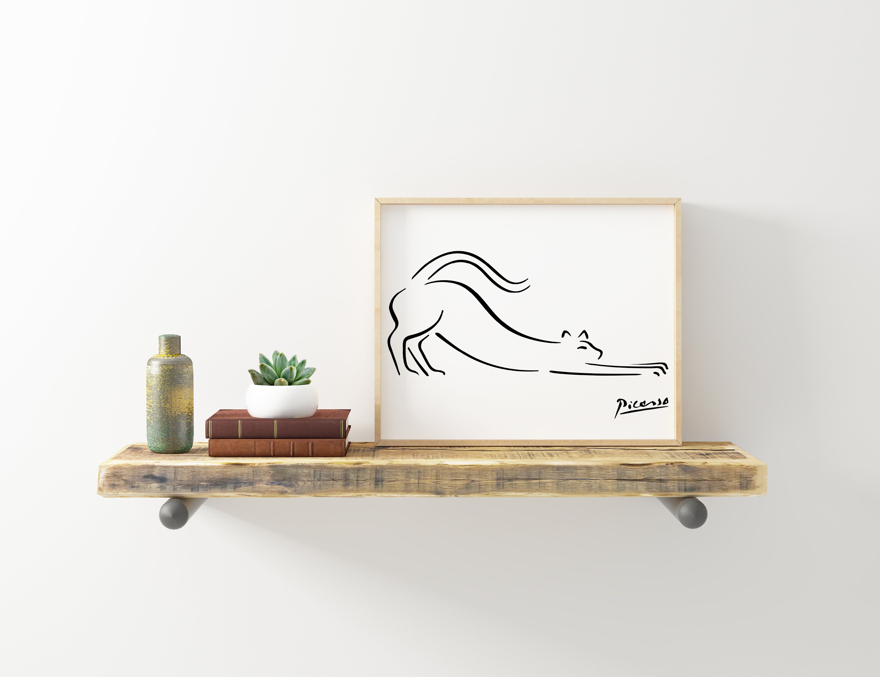 Picasso Cat Wall Art Picasso Animal Print Pablo Picasso | Etsy